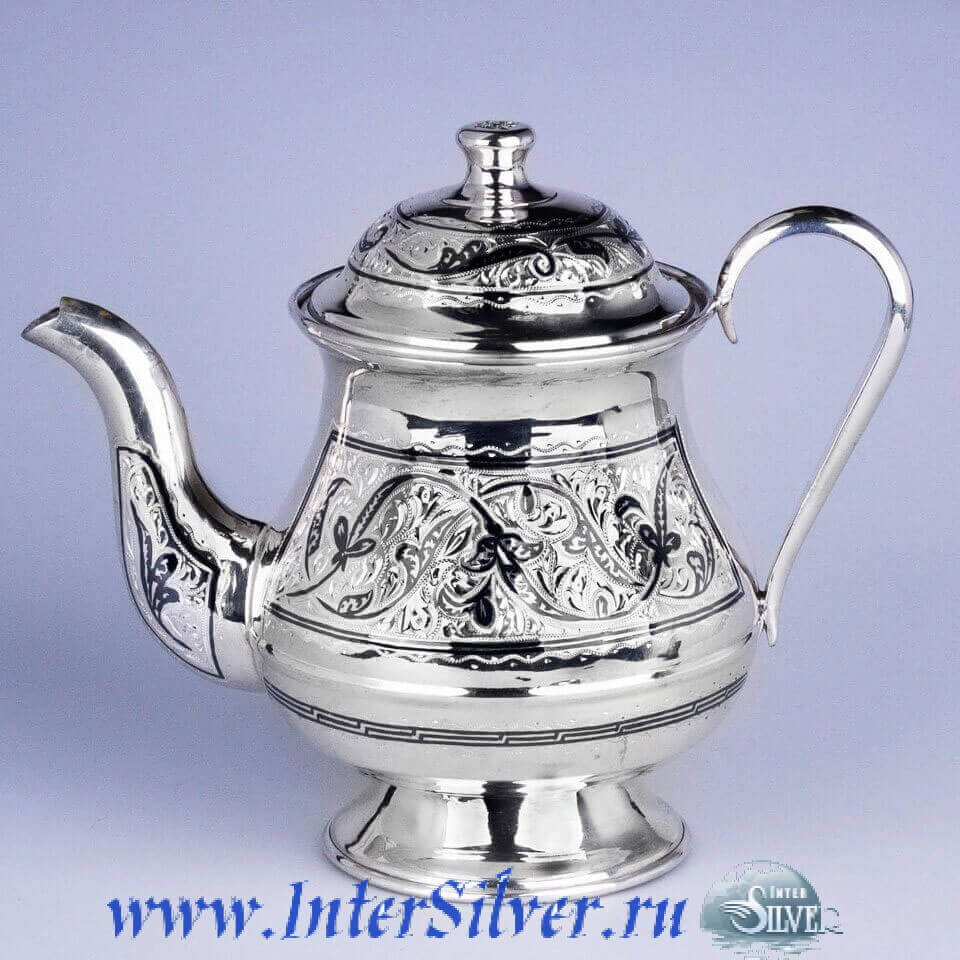 Чайник из серебра. 875 * Низкая цена 37000 рублей!